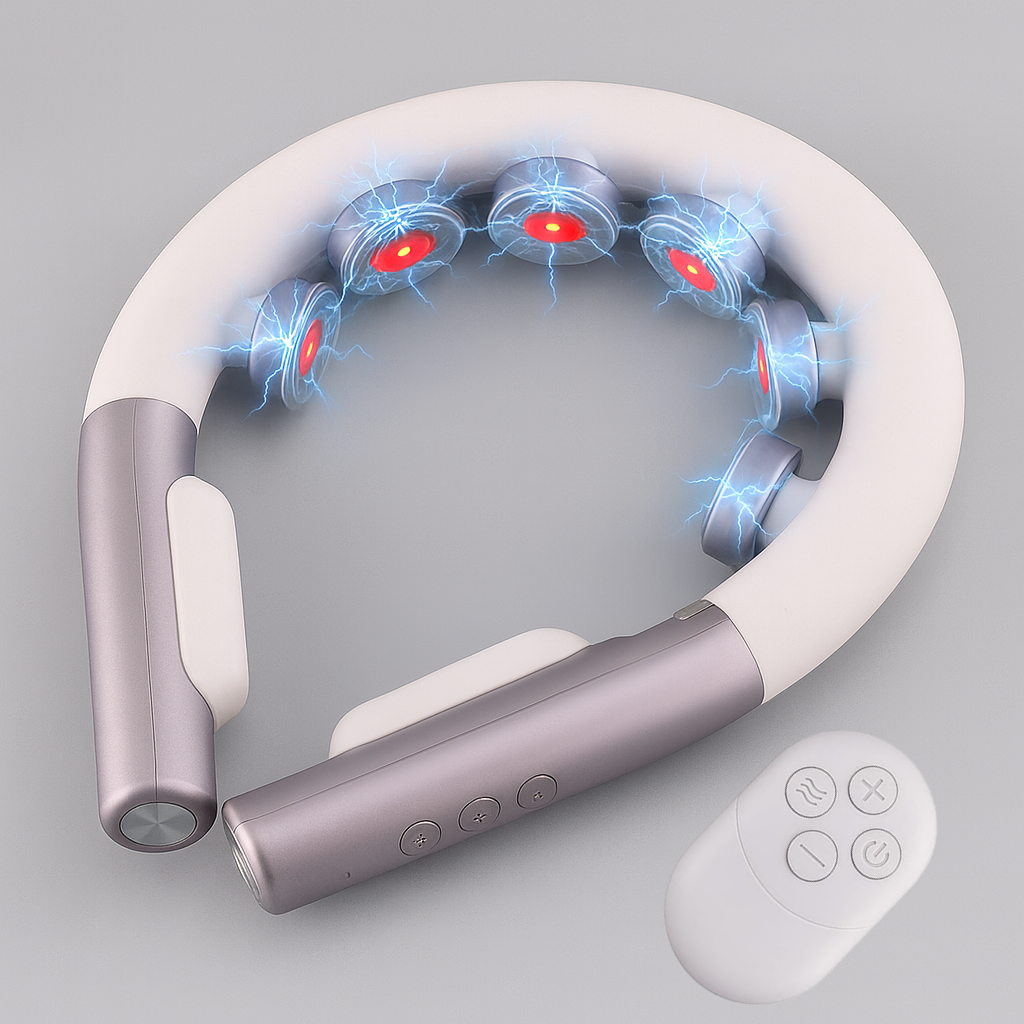 Neck Massager, Best Neck Massager, Neck Massager With Heat, EMS Neck ...